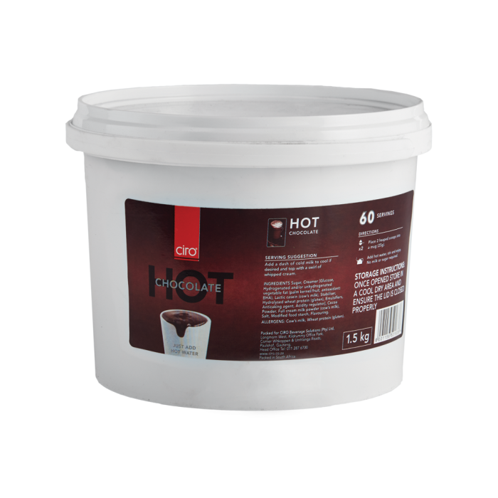 Ciro Hot Chocolate Tub (1 x 1.5kg)